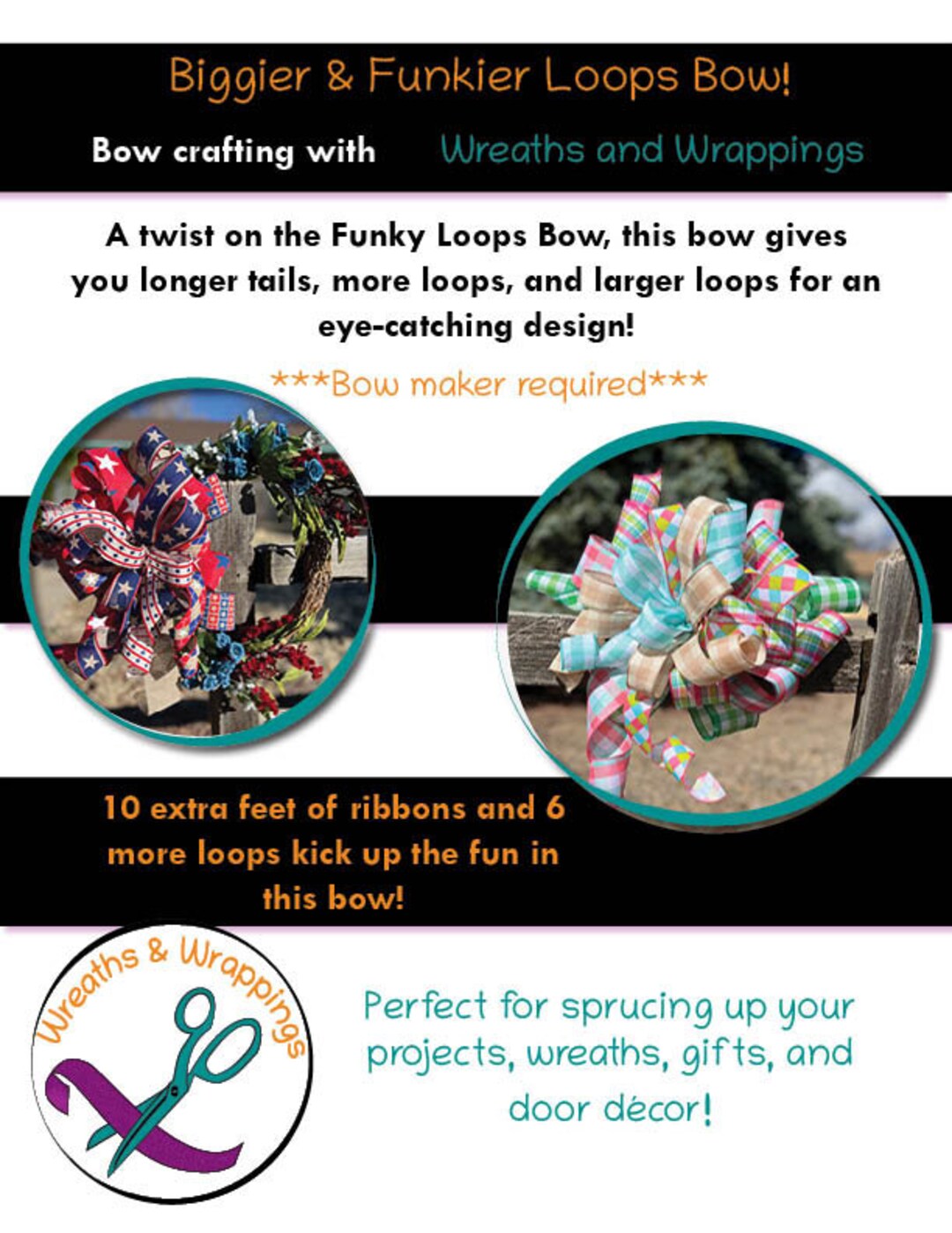 Bow Making Guide: Bigger Funkier Loops Bow Tutorial DIGITAL COPY- DIY ...