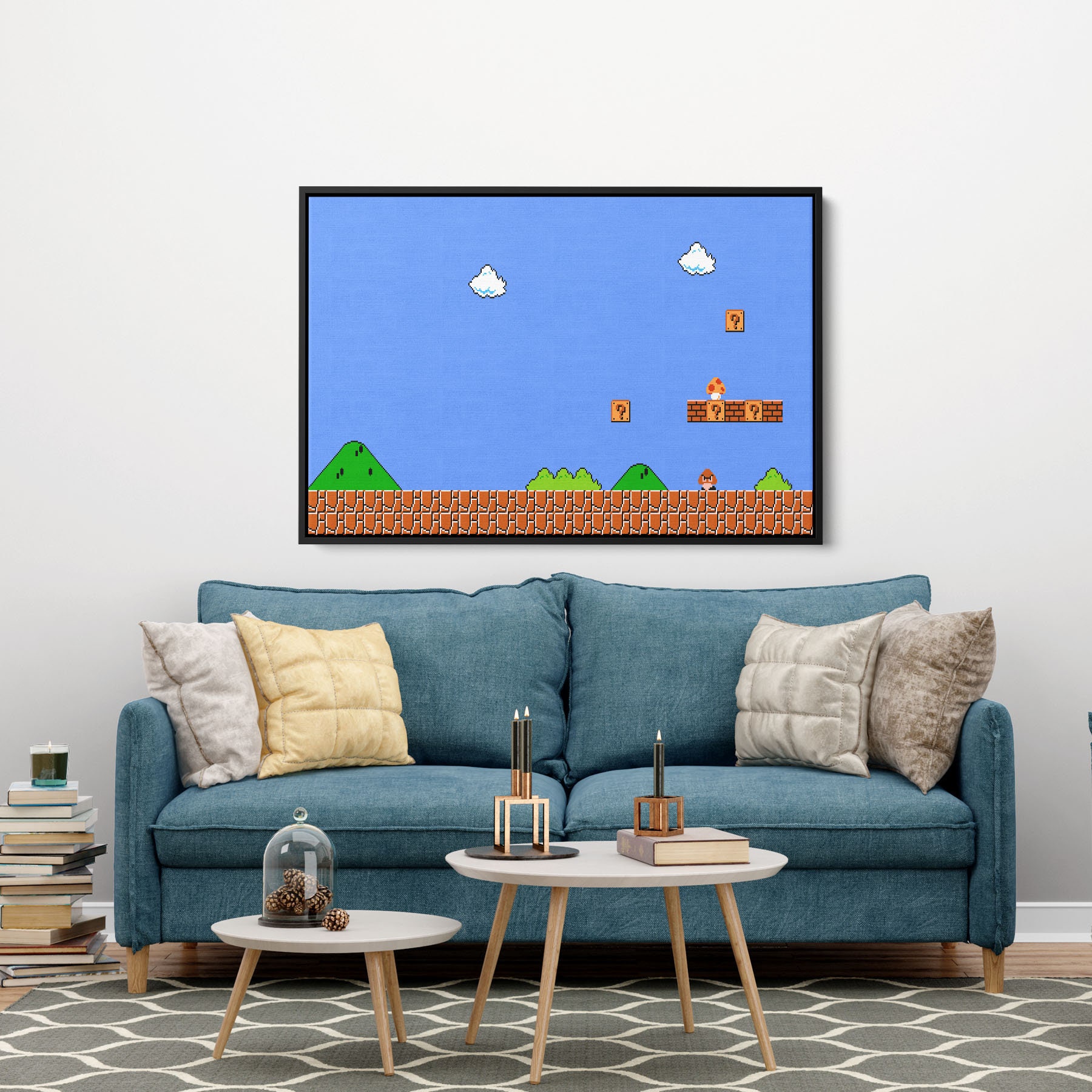 Super Mario Canvas Video Game Art Super Nintendo Canvas Super Mario ...