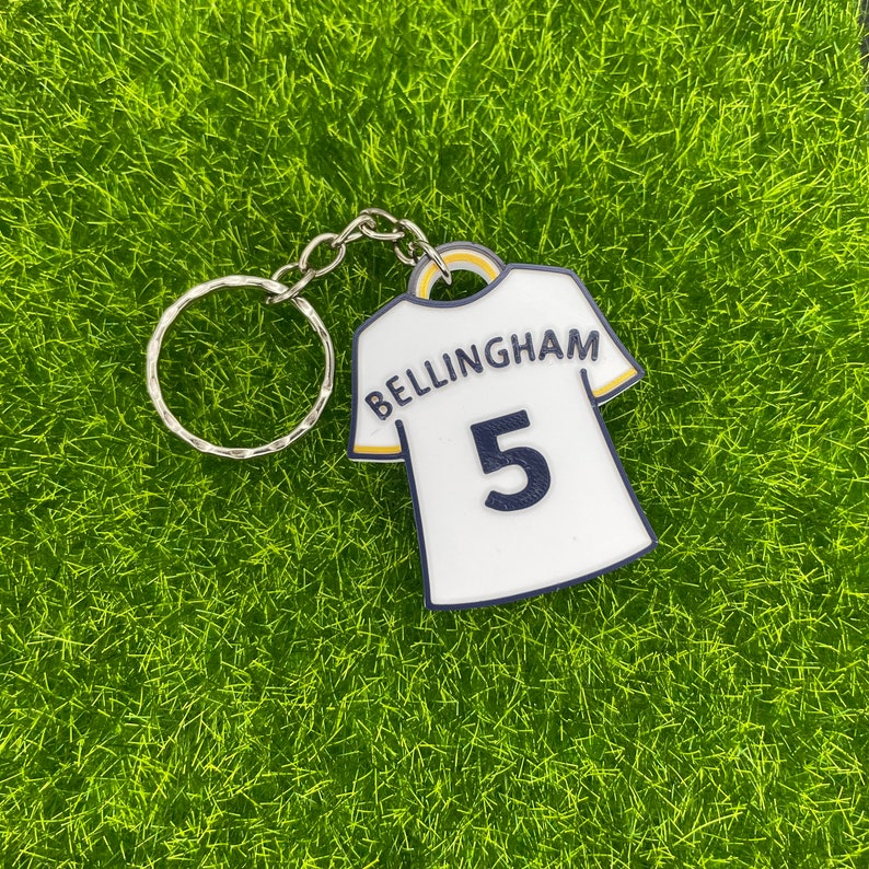 Customizable Real Madrid FC Football Jersey Keychains Gifts 45 - Etsy UK