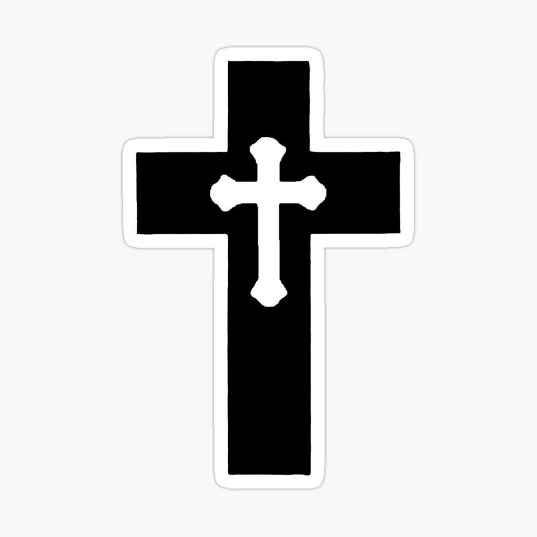 Christian/catholic/orthodox Cross Sticker for Water Bottles, Laptops ...