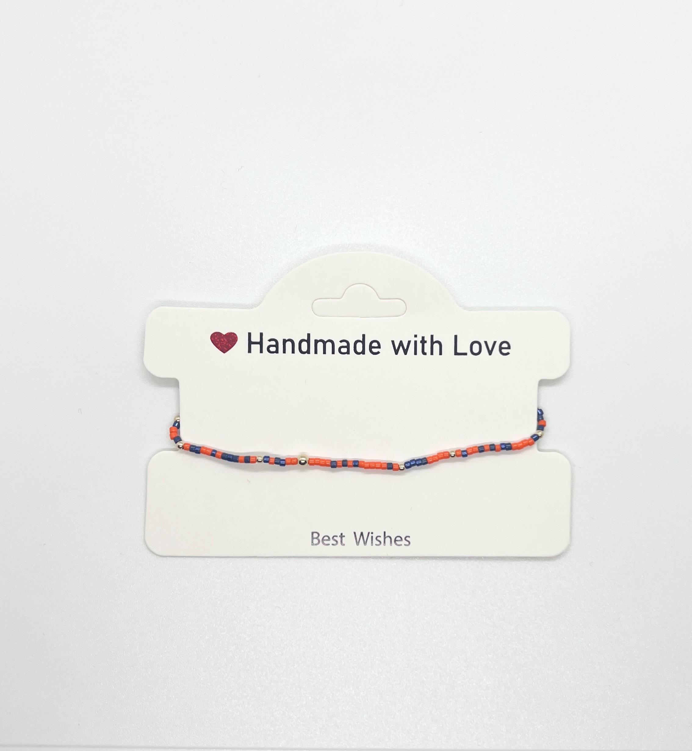 Auburn Gameday Stretch Bracelets With 14K Gold Filled Beads - Etsy