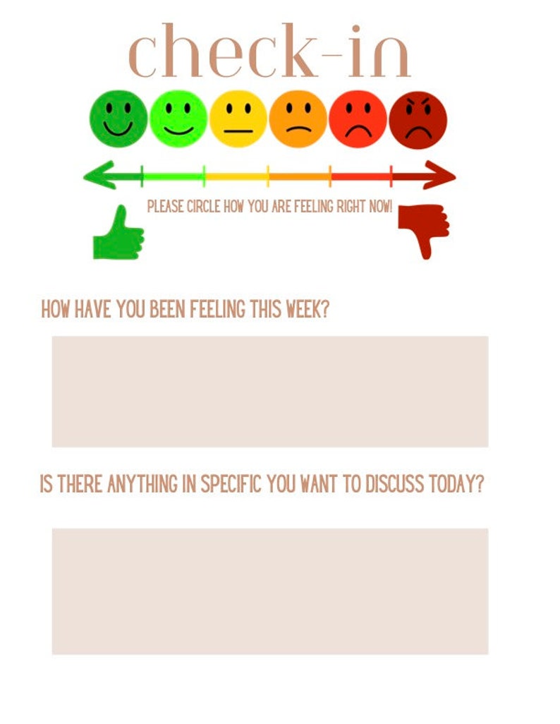 Counselor/therapist Check-in - Etsy