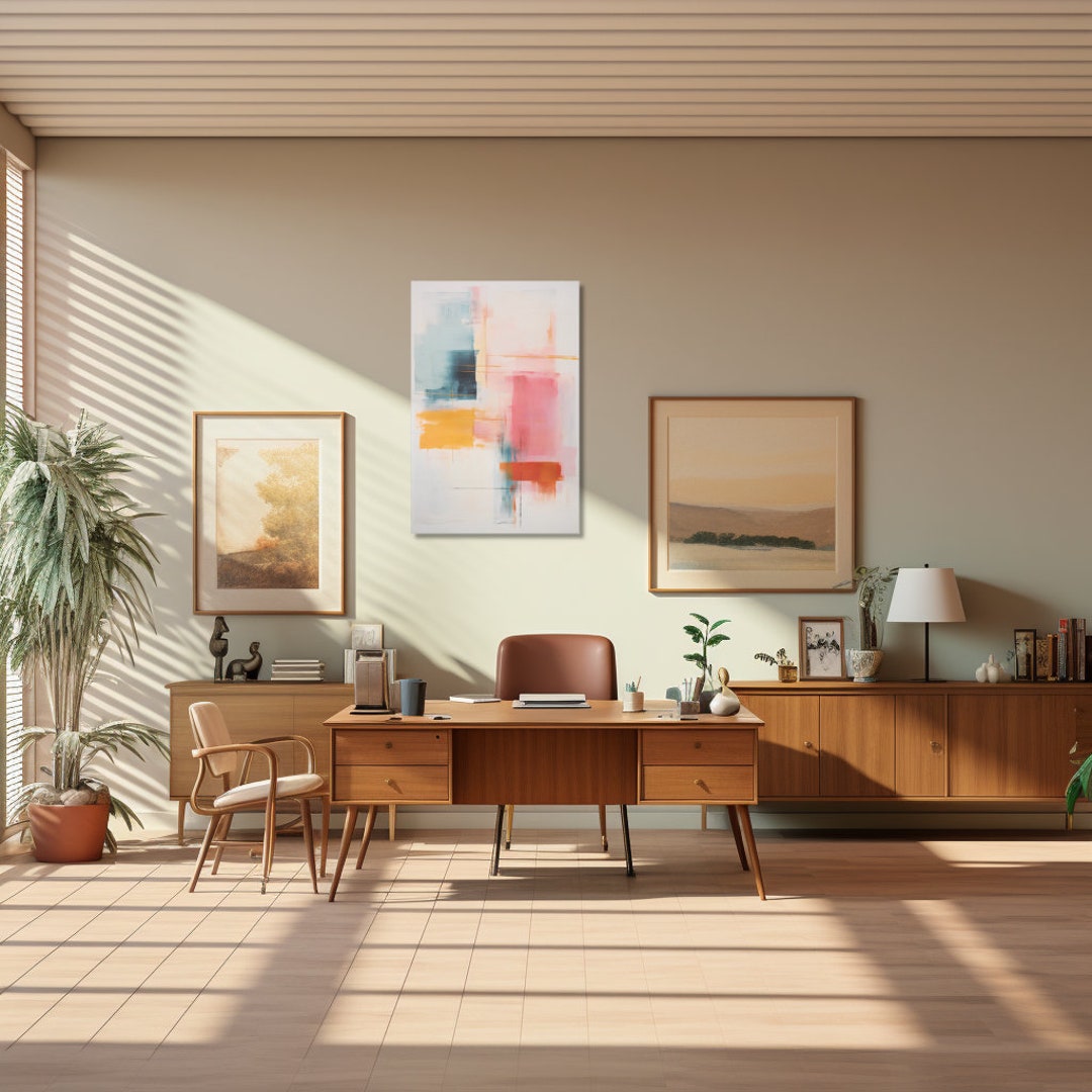 Minimalist Classic Abstract Art Canvas Print - Elegance and Style for ...