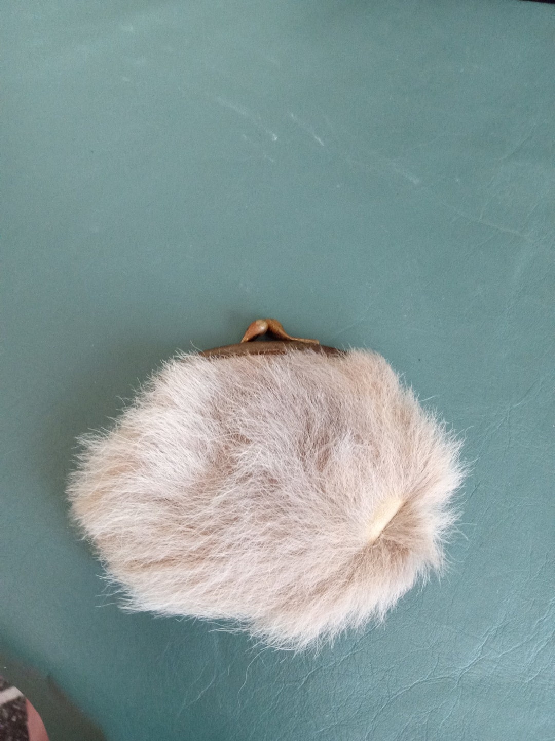 Furry Little Leather Coin Pouch Charm Small Antique Tiny Purse Money ...