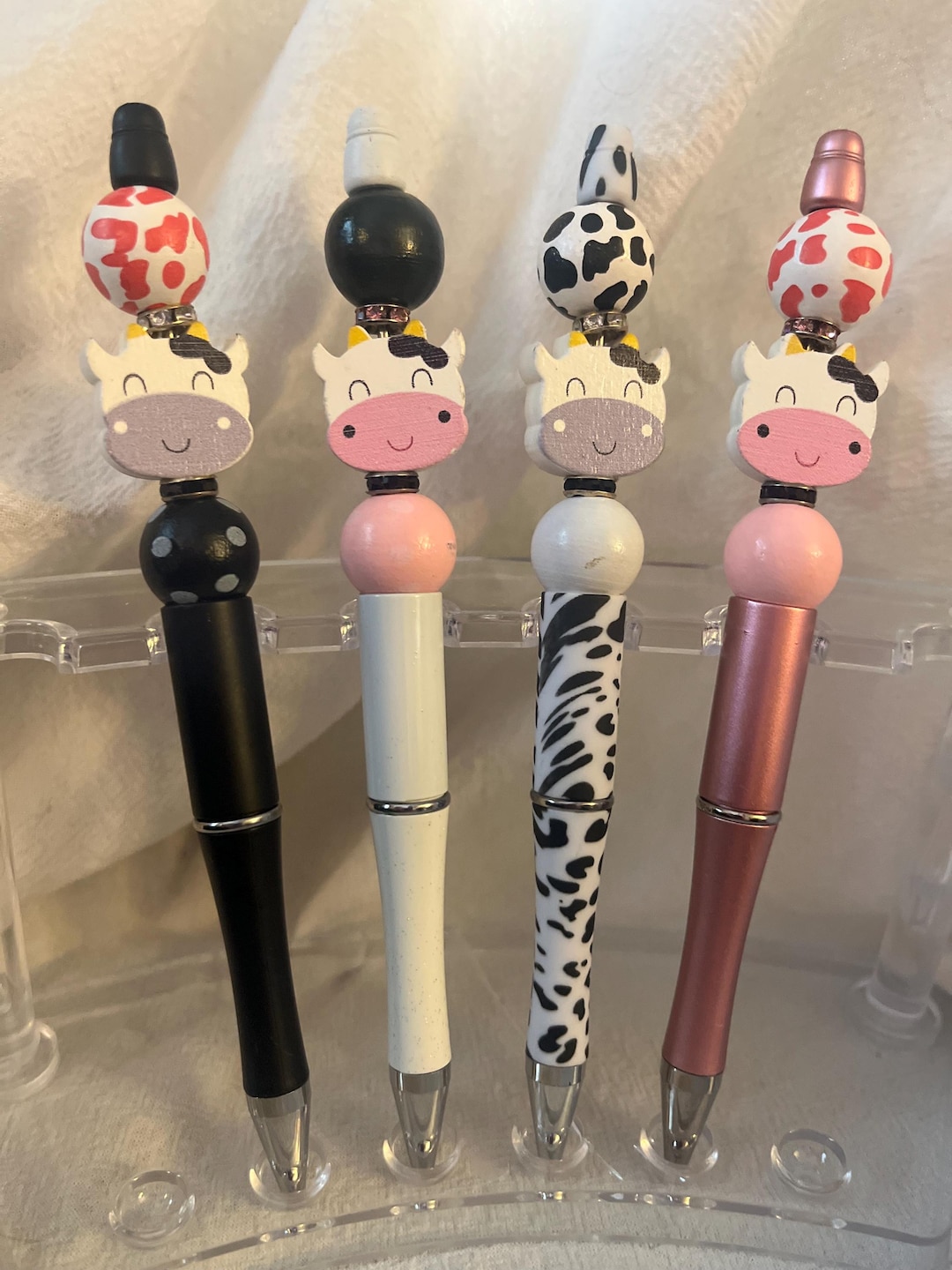 SET OF 4 Beaded Cow Cattle Farm Pens - Etsy