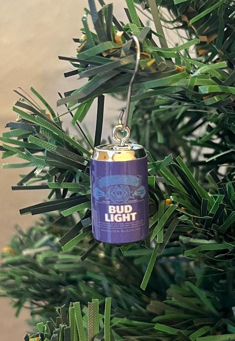 Beer Light Can 1 Inch Mini Miniature Christmas Tree Ornament, Gift ...