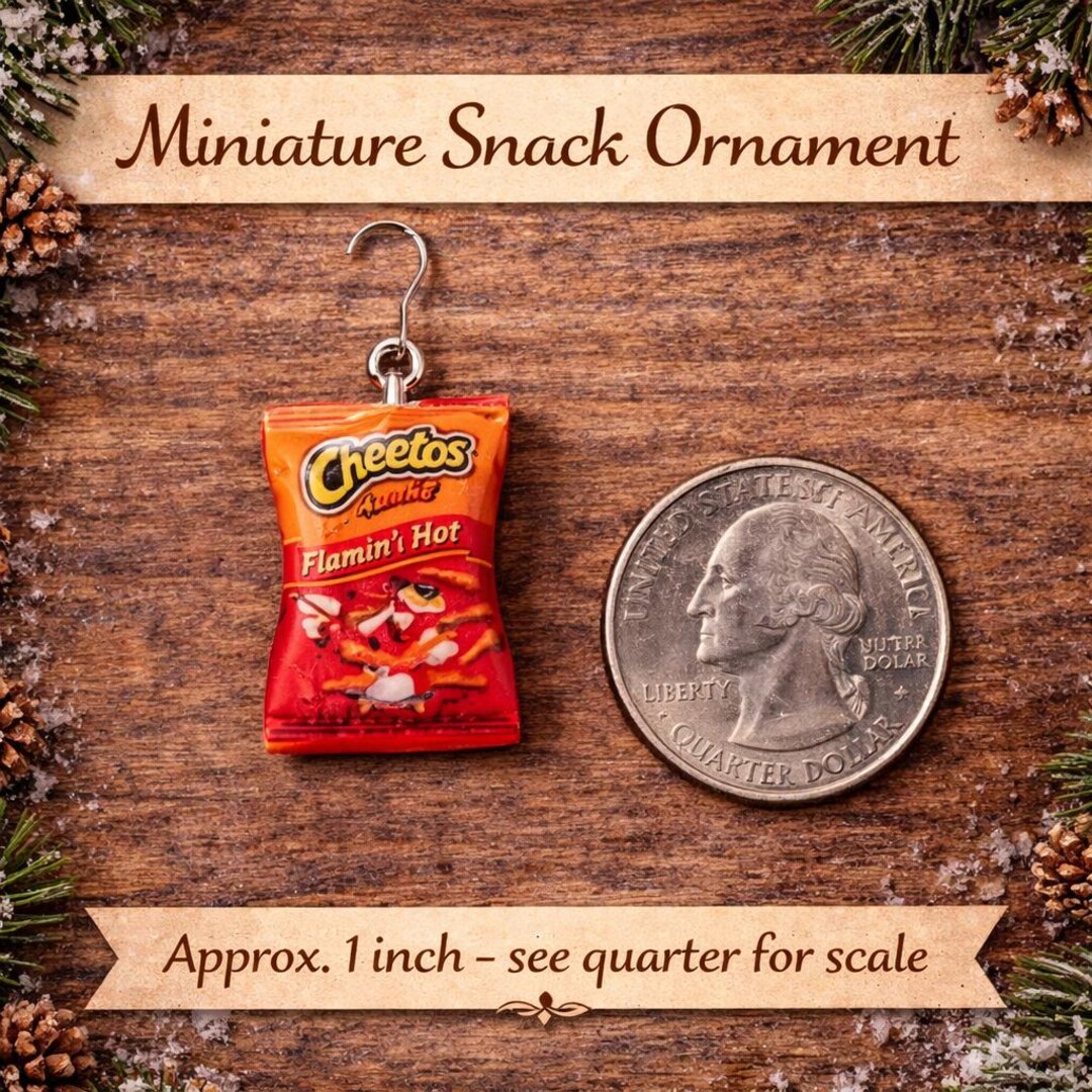 1 INCH*** Cheetos Christmas Tree Ornament: Miniature Novelty Gift - Etsy
