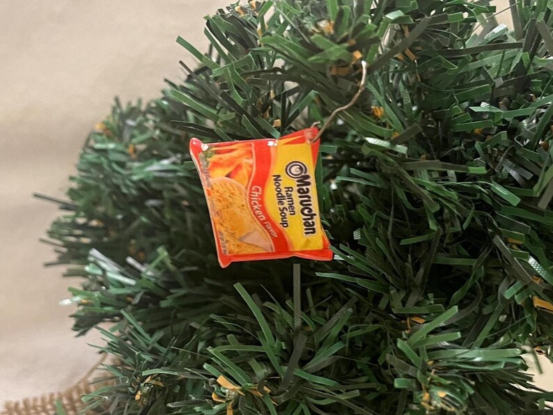 2D FLAT***** 1 INCH***** Ramen Noodle Soup Christmas Ornament: Chicken ...