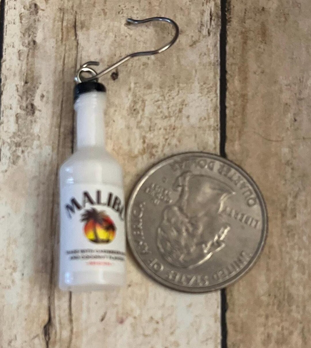 1.25 INCH******** Miniature Malibu Rum Bottle Christmas Tree Ornament ...