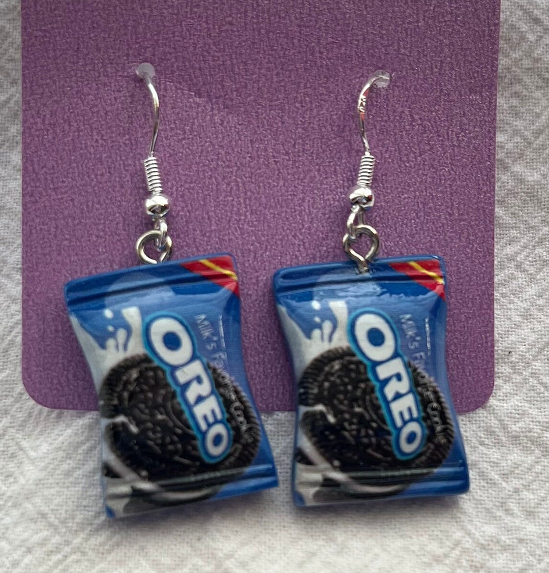 Oreo Cookie Earrings, Oreos, Chocolate, Snacks, Cookies, - Etsy