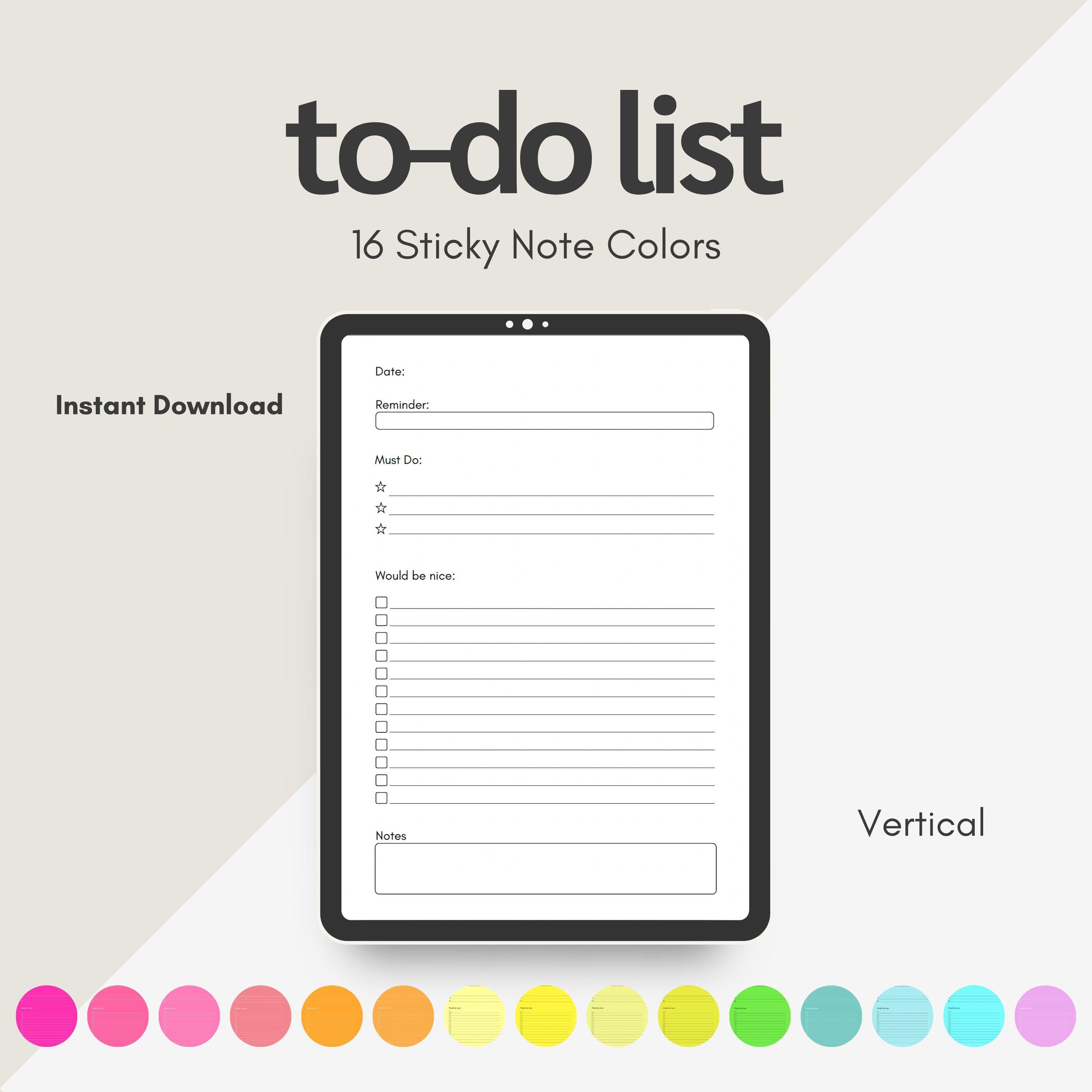 Simple Digital To-do List Dashboard Download, Checklist, Check-list ...