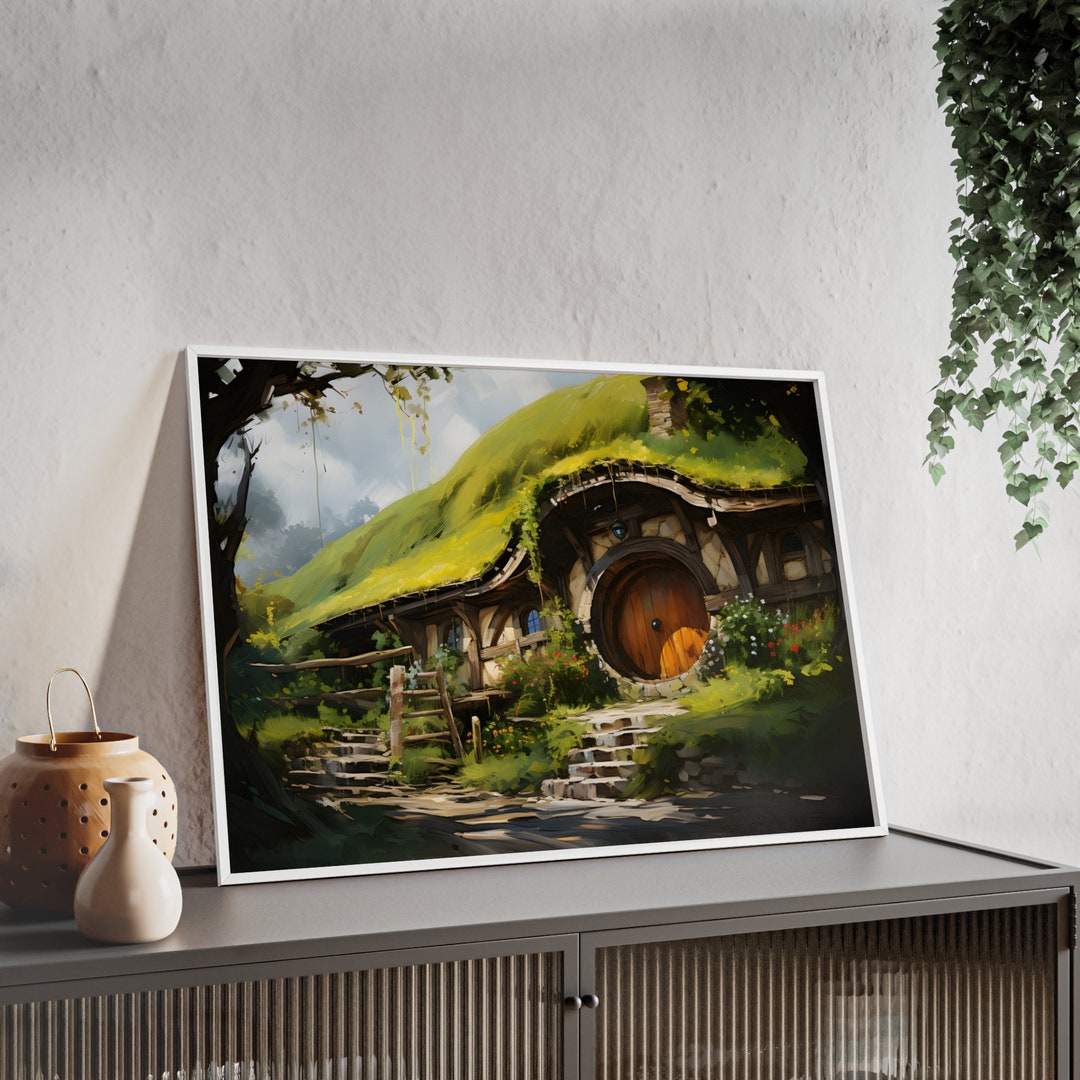 Thehobbit I Hobbit House Oil Painting Poster Style Oil Painting Style ...