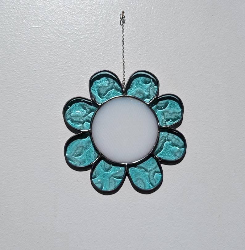 Flower Power Stained Glass Suncatcher - Etsy