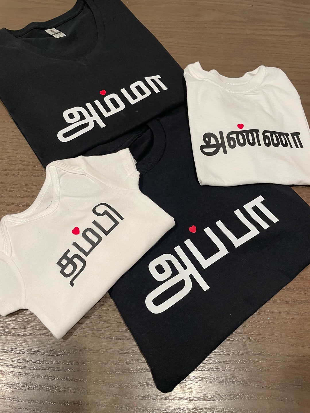 Custom Family Tamil T-shirts | Custom T-shirts | Personalized Gifts ...