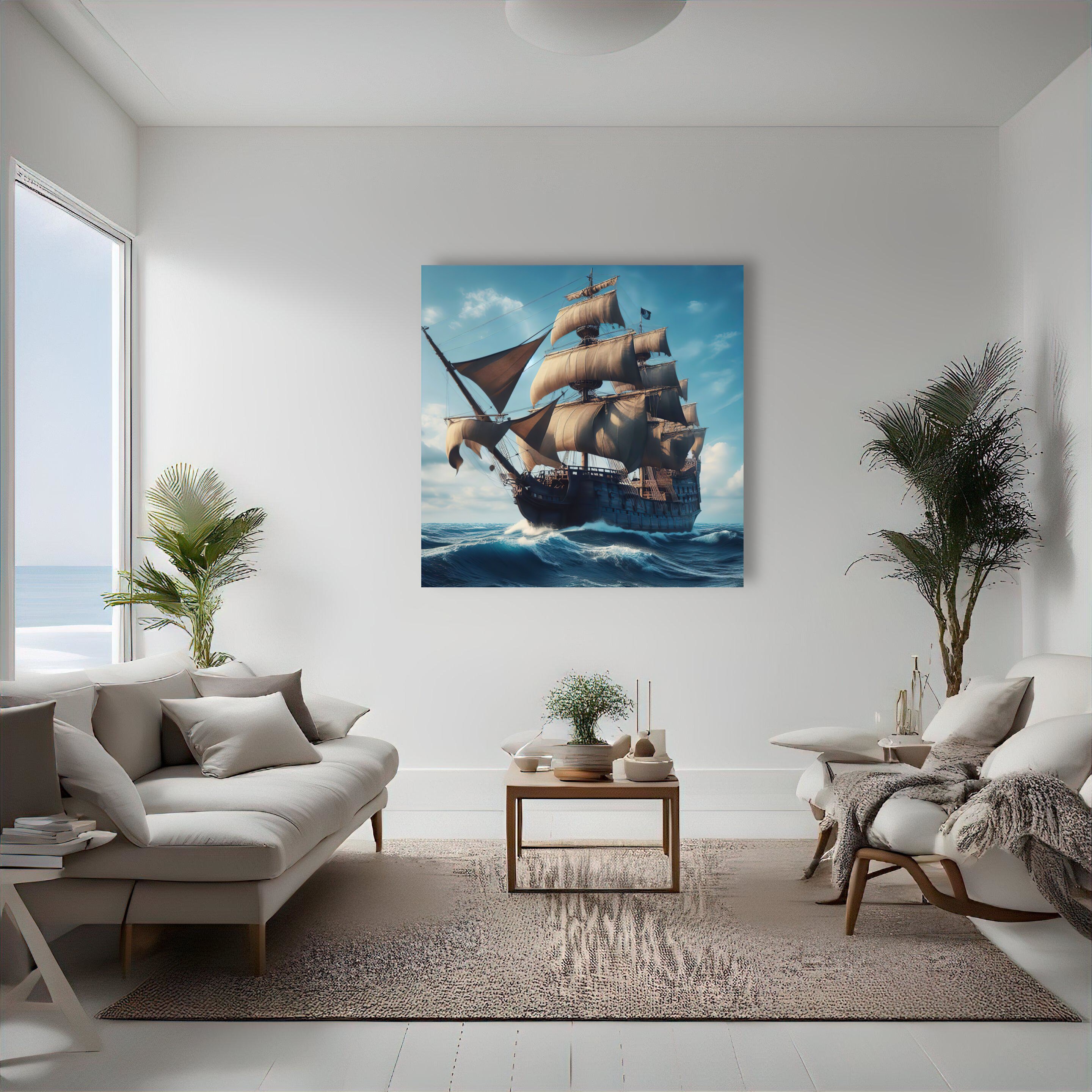 Pirate Ship Canvas Art, original Version, Matte Canvas Print, Colorful ...