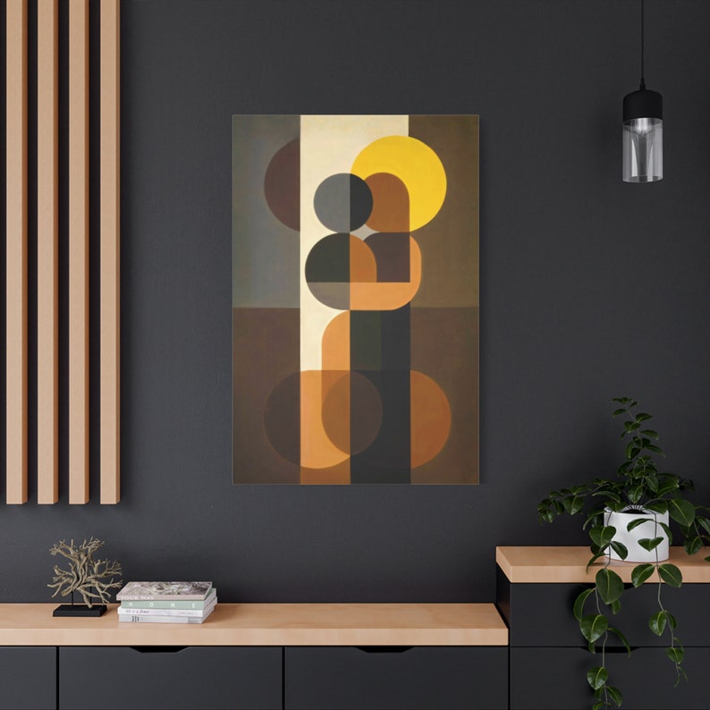 Abstract Couple Embracing Lovers Abstracted Matte Canvas Painting ...
