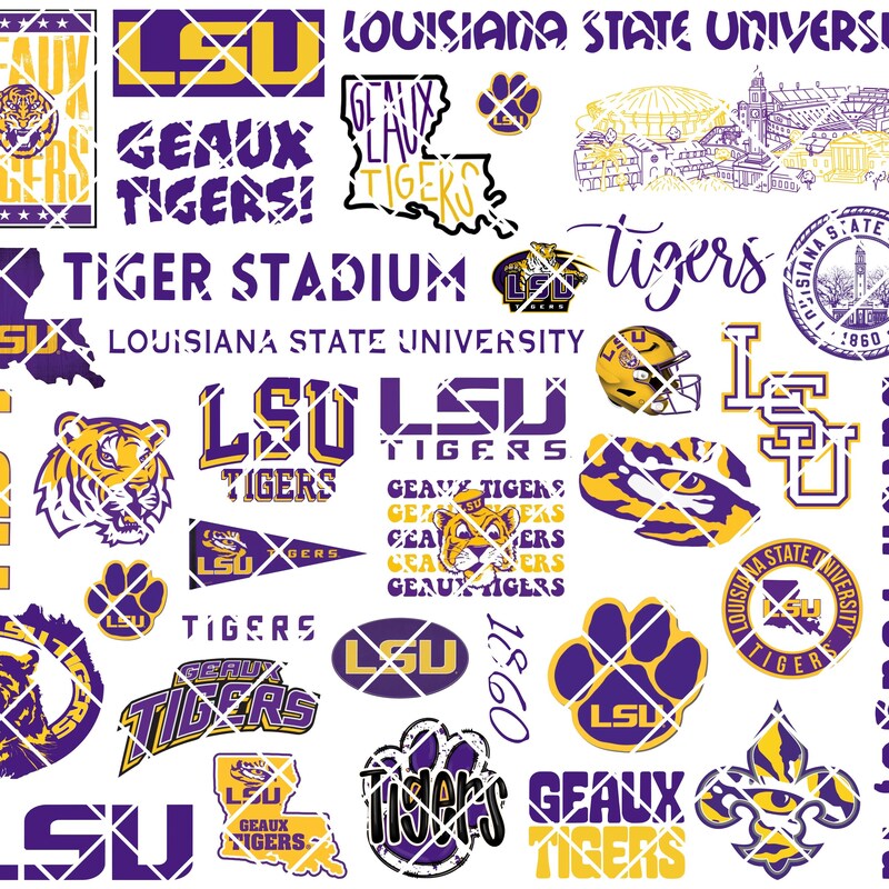 Lsu Svg - Etsy