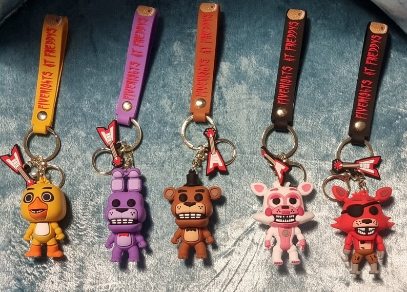 FNAF Figure Keyrings - Etsy UK