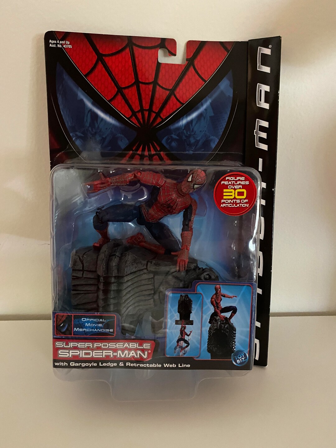 Super Poseable Spider-man With Gargoyle Ledge & Retractable - Etsy