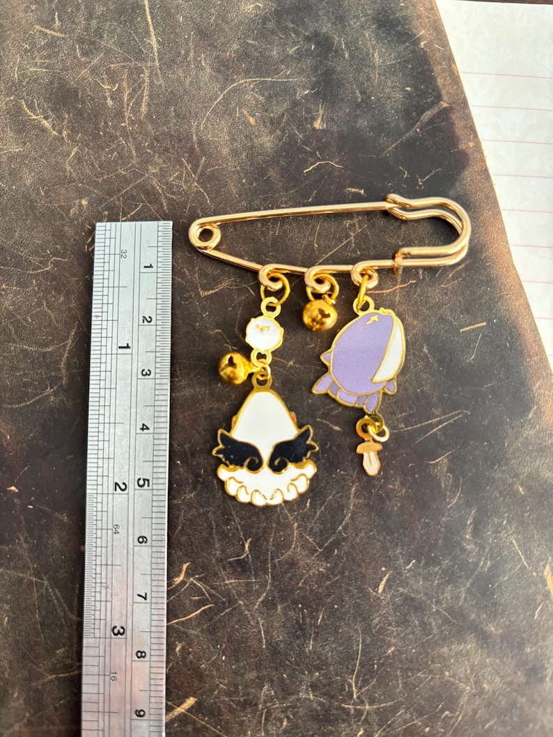 ORV Inspired | Squid and Sunfish | Dangle Pin Charm - Etsy