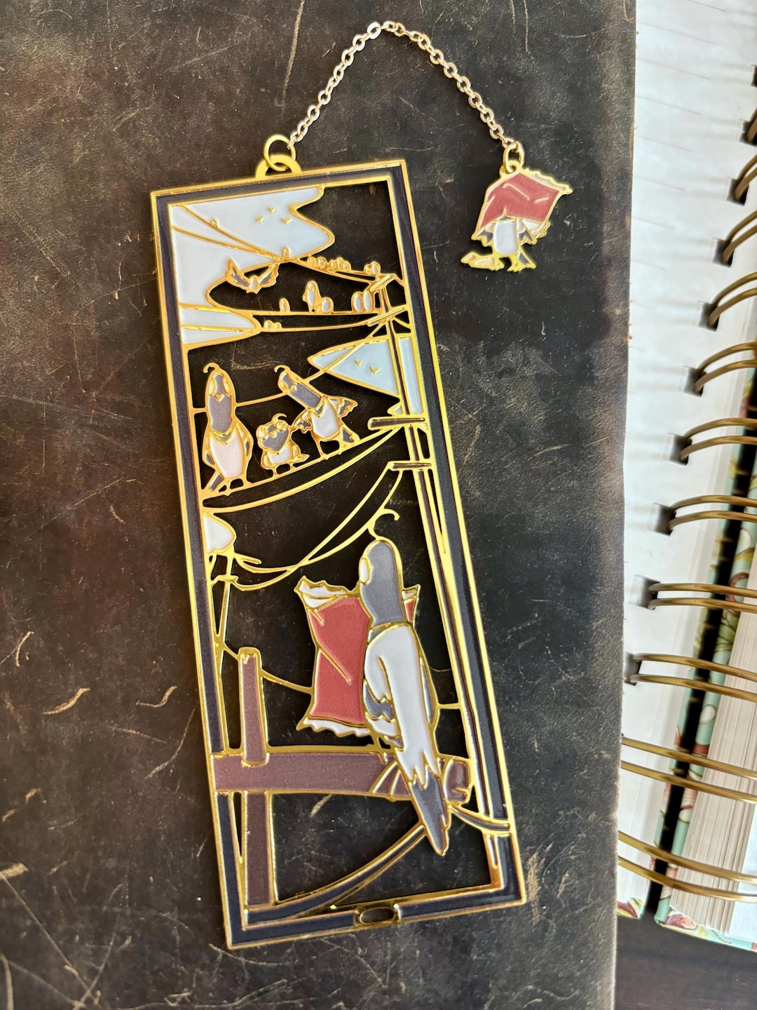 Pigeons | Original Design | Enamel Bookmark / Charm | 11x4cm - Etsy