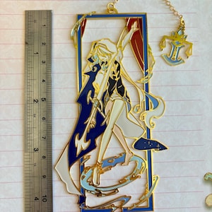 Furina Focalors Fontaine | Genshin Impact | Enamel Bookmark / Charm ...