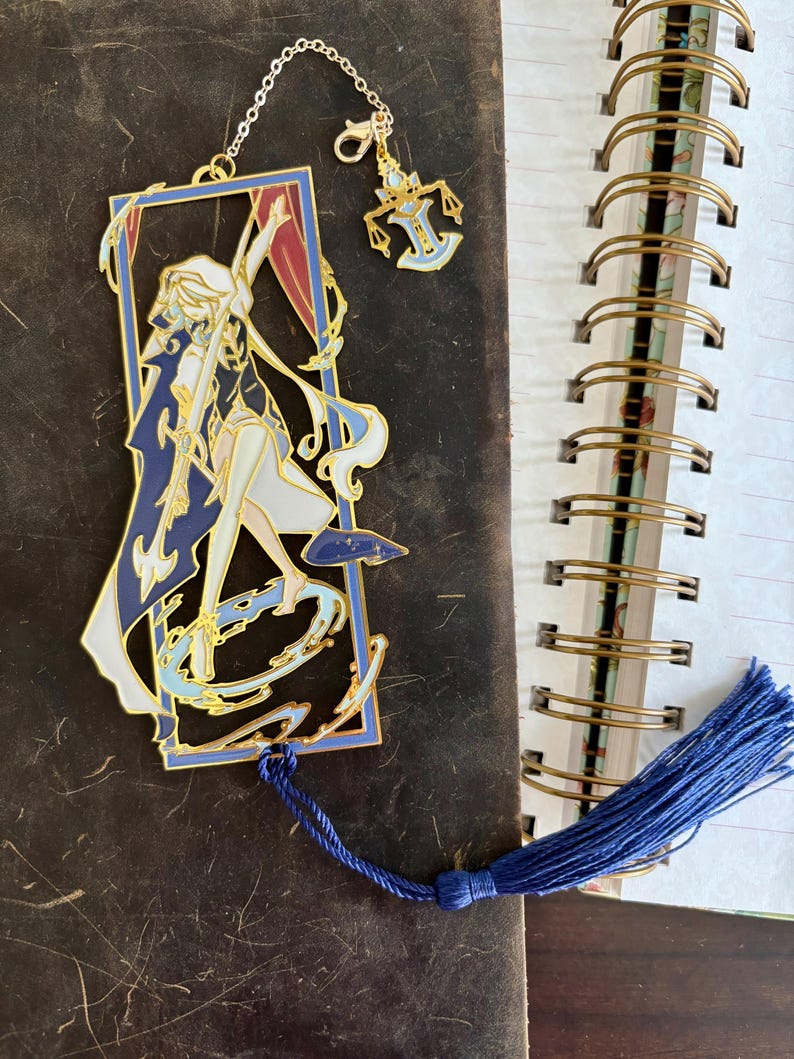 Furina Focalors Fontaine | Genshin Impact | Enamel Bookmark / Charm ...