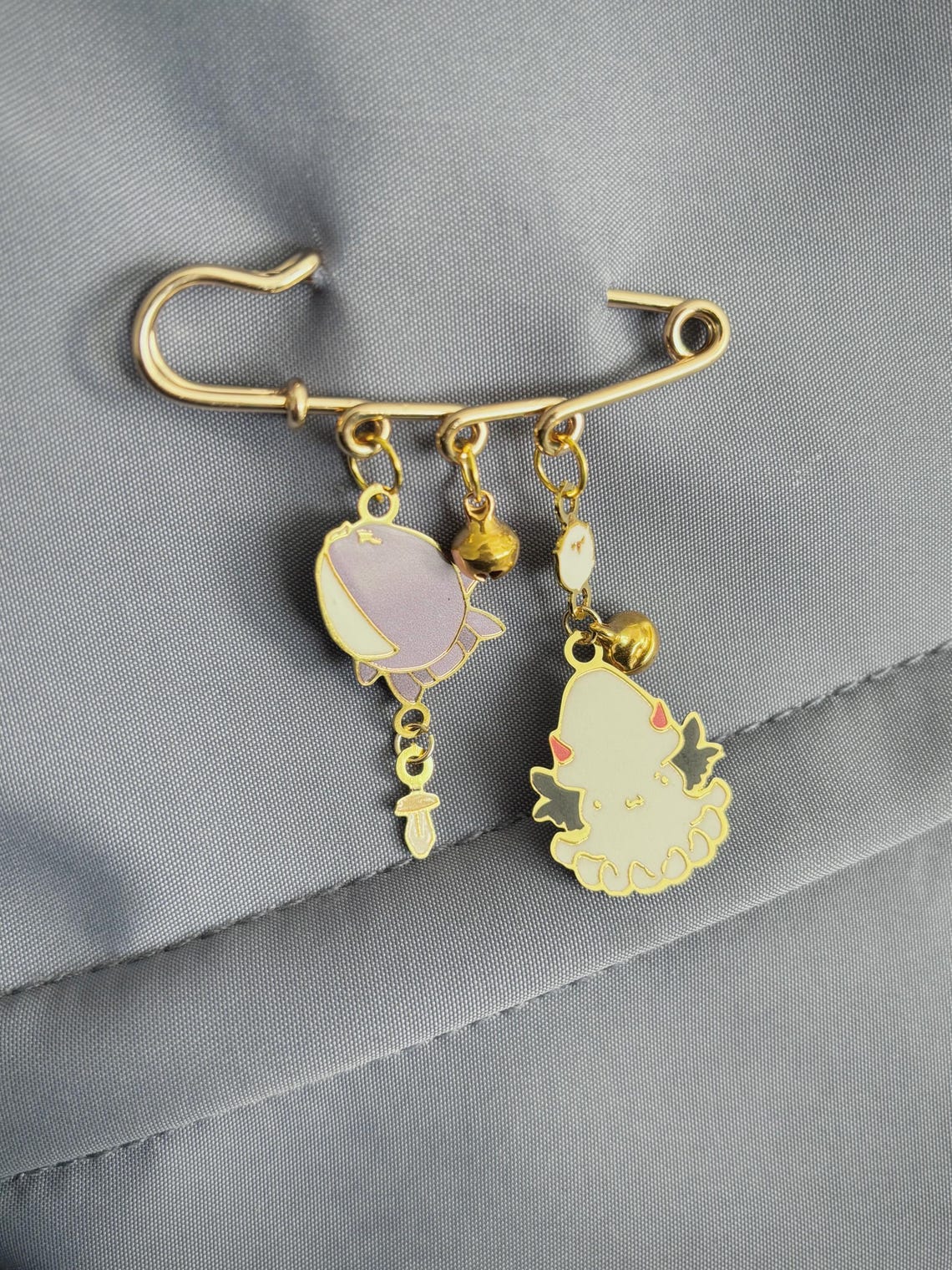 ORV Inspired | Squid and Sunfish | Dangle Pin Charm - Etsy