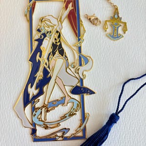 Furina Focalors Fontaine | Genshin Impact | Enamel Bookmark / Charm ...