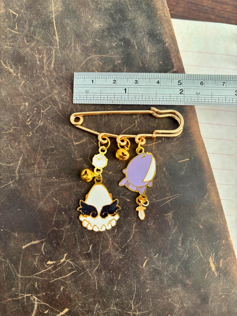 ORV Inspired | Squid and Sunfish | Dangle Pin Charm - Etsy