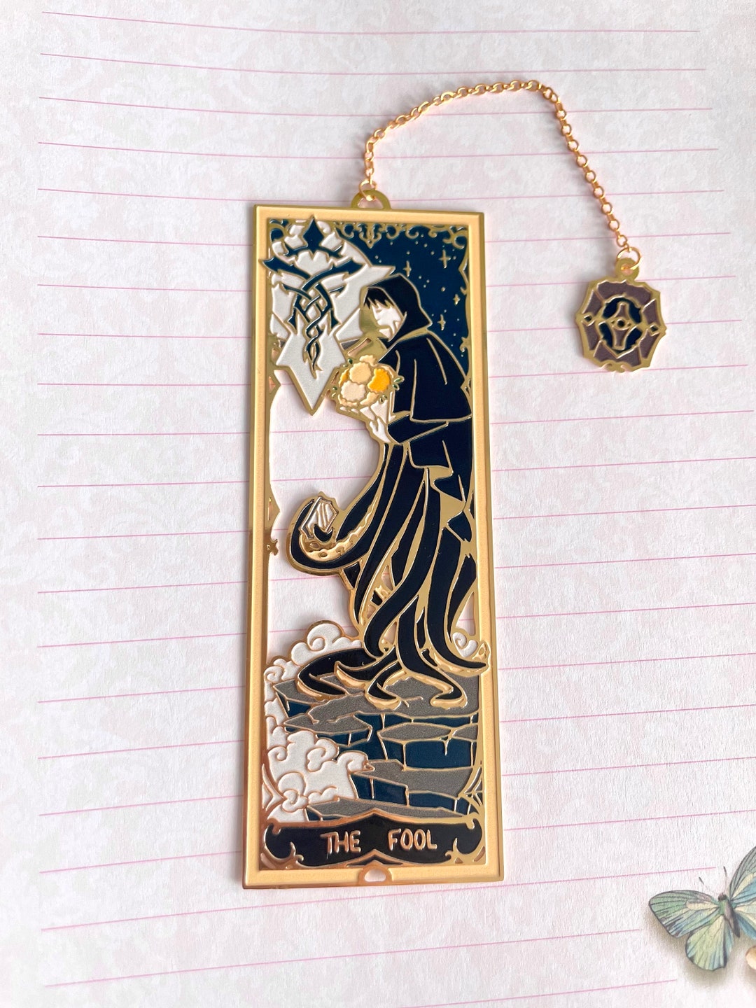 Tarot Card: the Fool | LOTM | Mr Fool | Enamel Bookmark / Charm ...