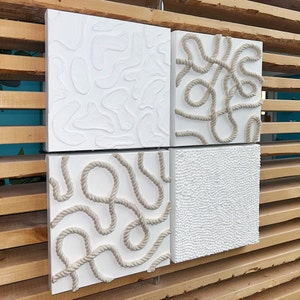 Freeform Minimalistic Textured Wall Art, Plaster Canvas, Modern Home ...