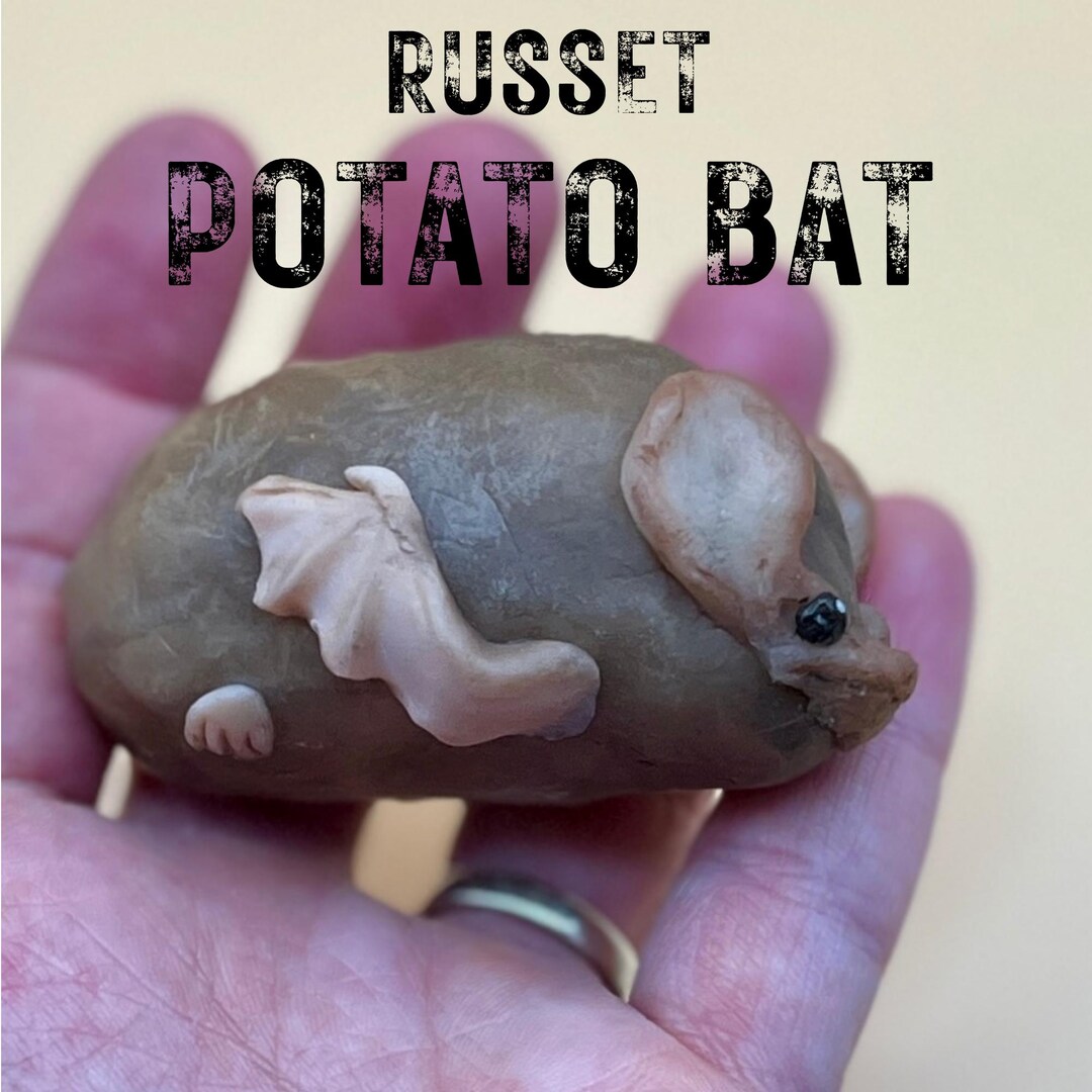 Potato Bat: Handmade Polymer Clay Sculpture - Etsy
