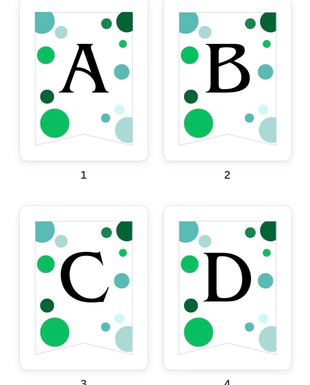 Customizable DIY Printable Banner! - Blue and Green - Etsy