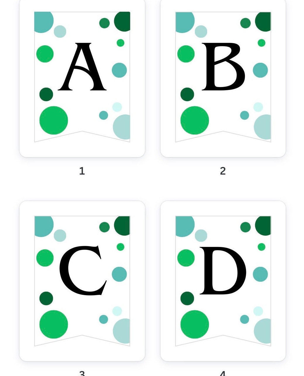 Customizable DIY Printable Banner! - Blue and Green - Etsy