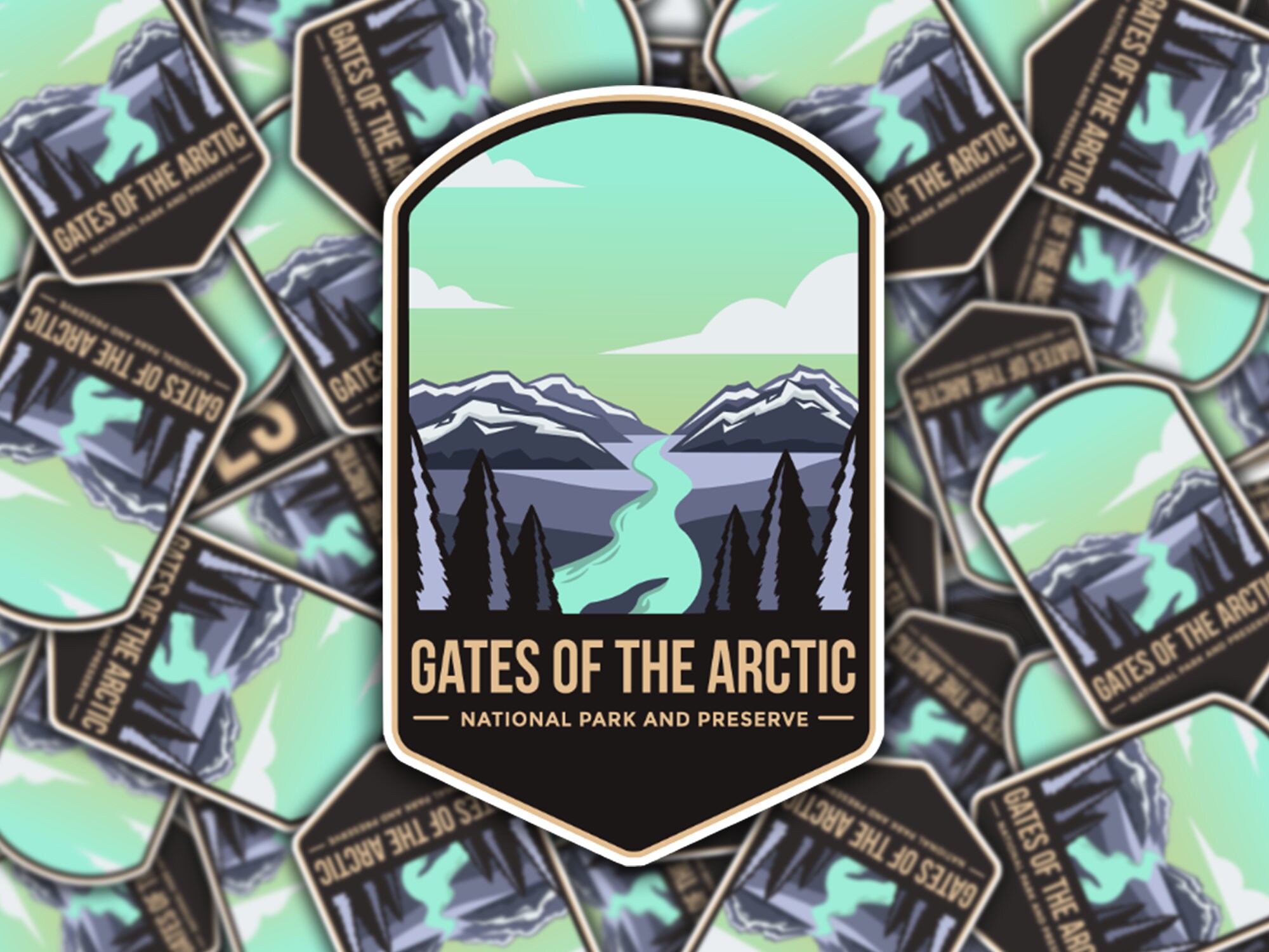 National Park Sticker, National Park Decal, Laptop Sticker Art ...