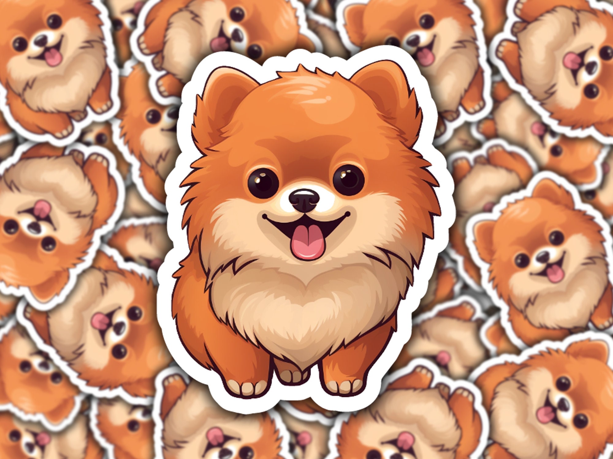 Kawaii Dog Stickers, Dog Decal, Cute Dog Decal - Etsy