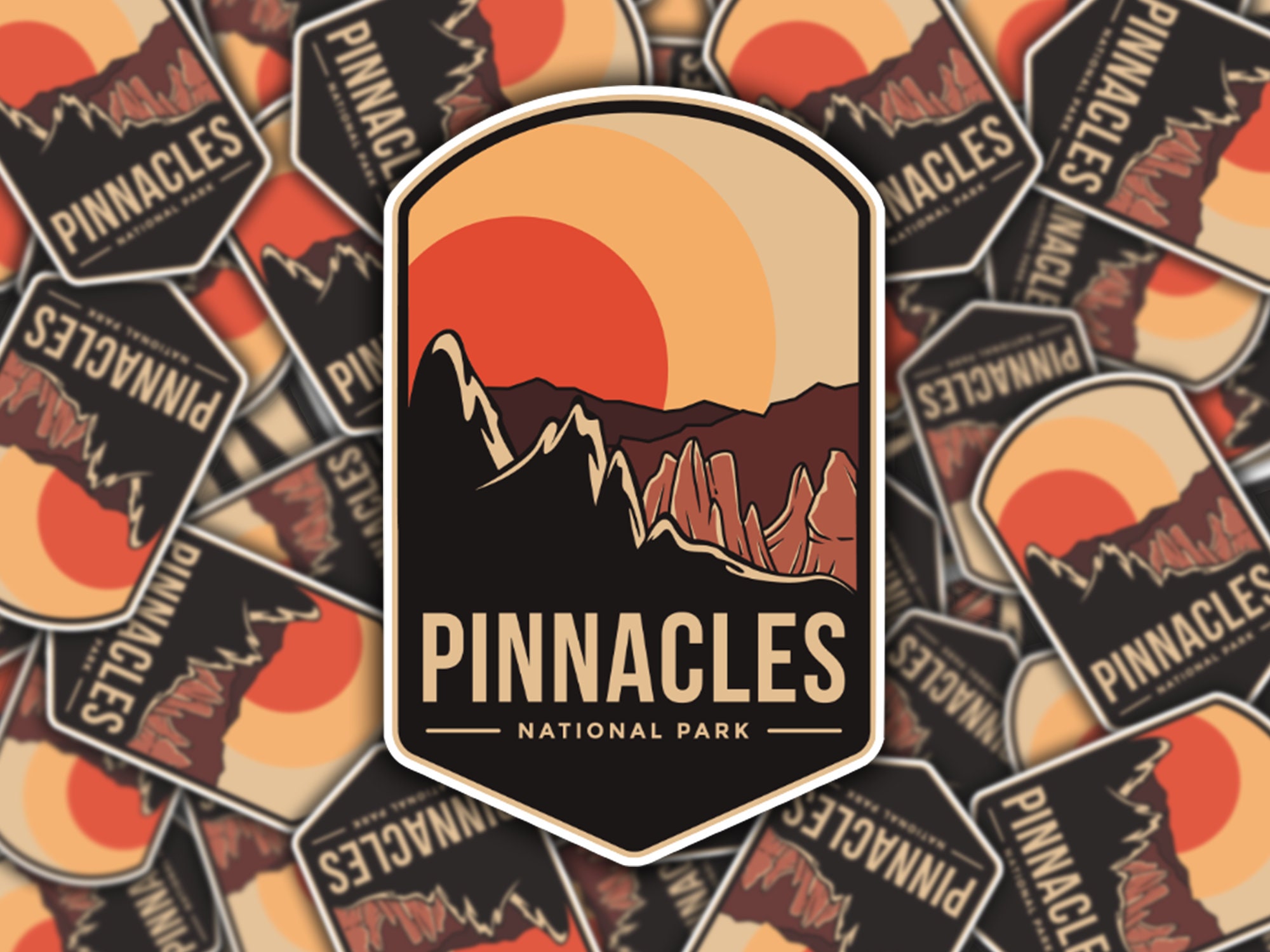 National Park Sticker, National Park Decal, Laptop Sticker Art ...