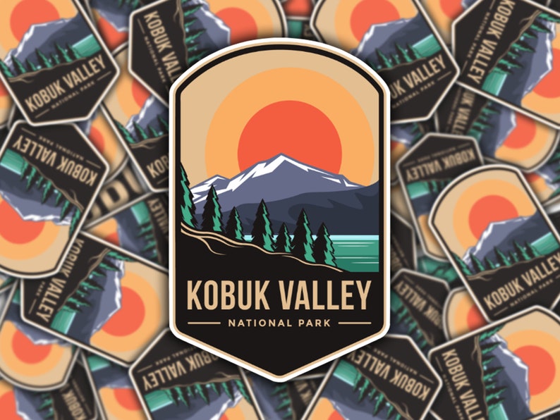 National Park Sticker, National Park Decal, Laptop Sticker Art ...