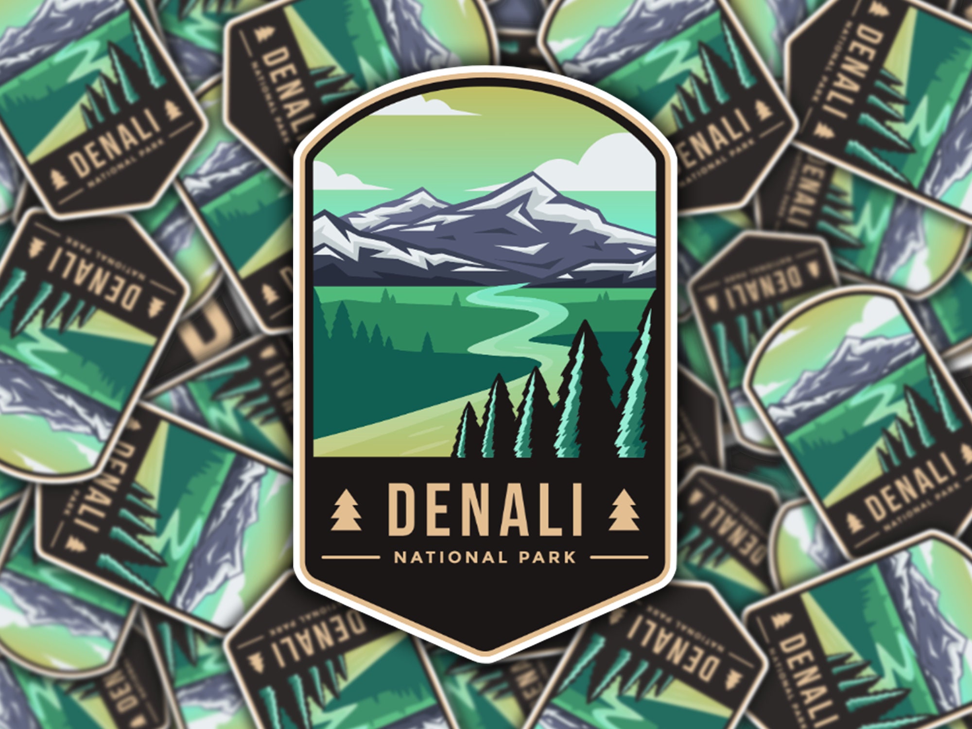 National Park Sticker, National Park Decal, Laptop Sticker Art ...