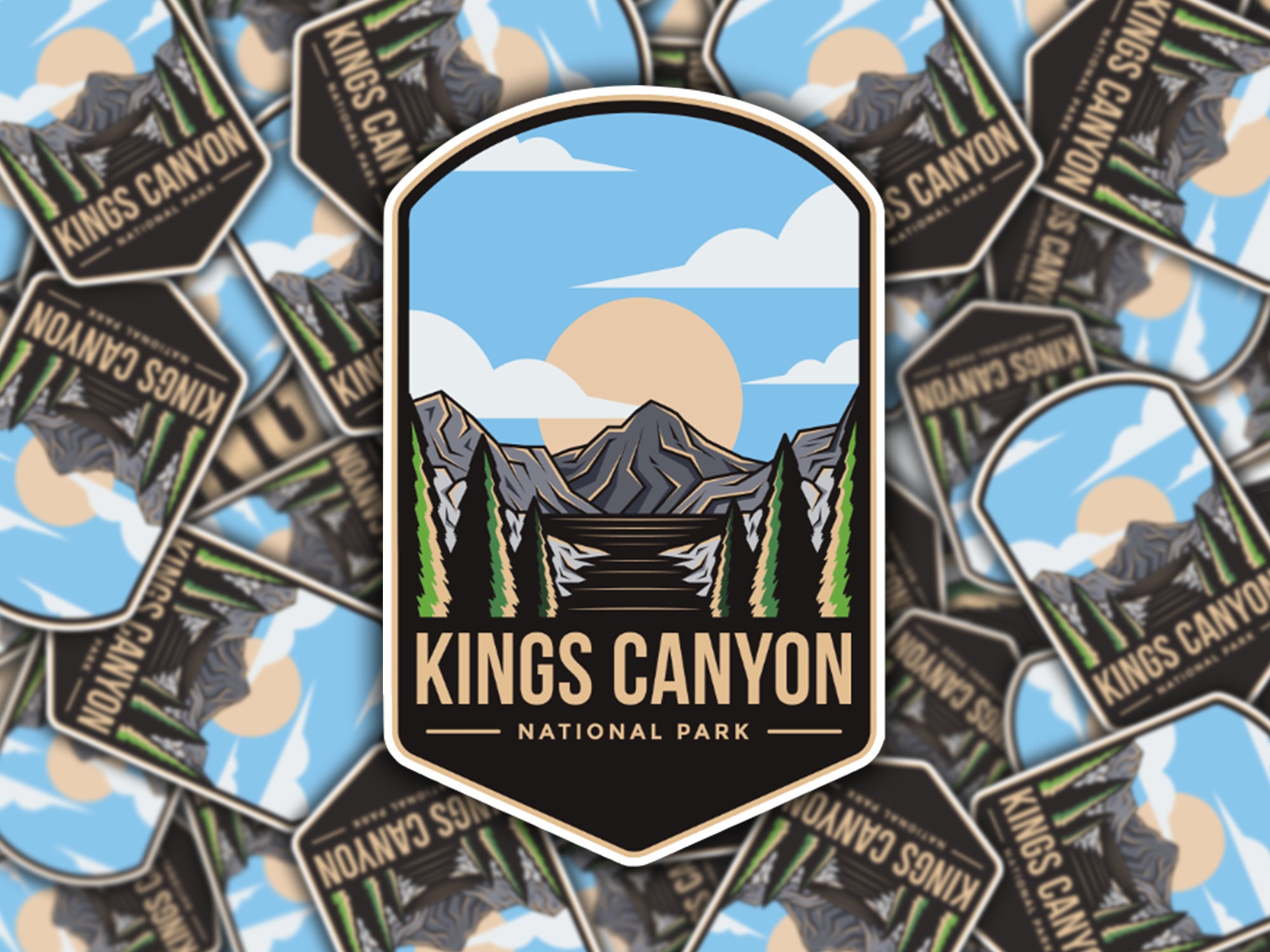 National Park Sticker, National Park Decal, Laptop Sticker Art ...