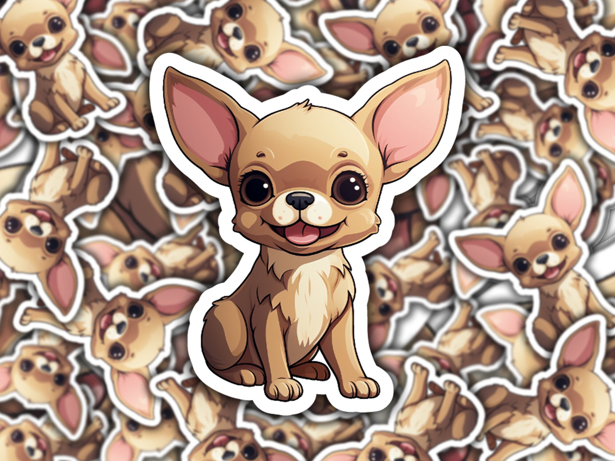 Kawaii Dog Stickers, Dog Decal, Cute Dog Decal - Etsy