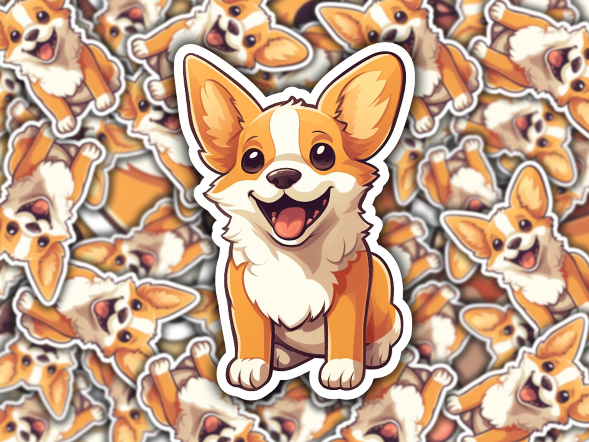 Kawaii Dog Stickers, Dog Decal, Cute Dog Decal - Etsy