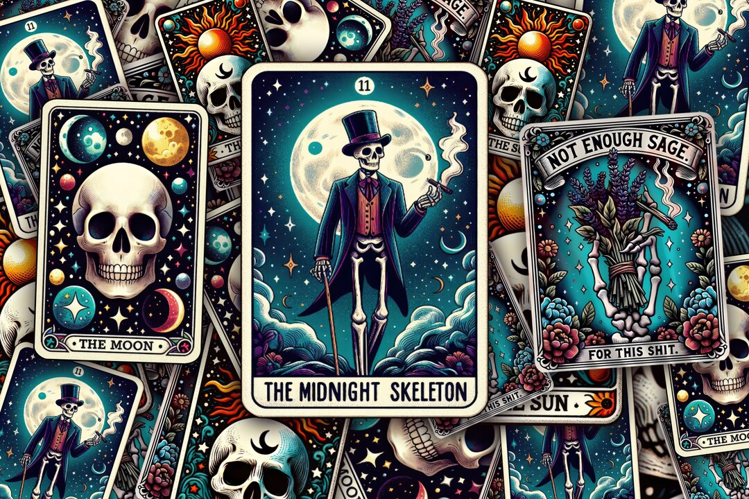 Funny Tarot Card Sticker, Amusing Laptop Art Decal, Funny Laptop Decal ...