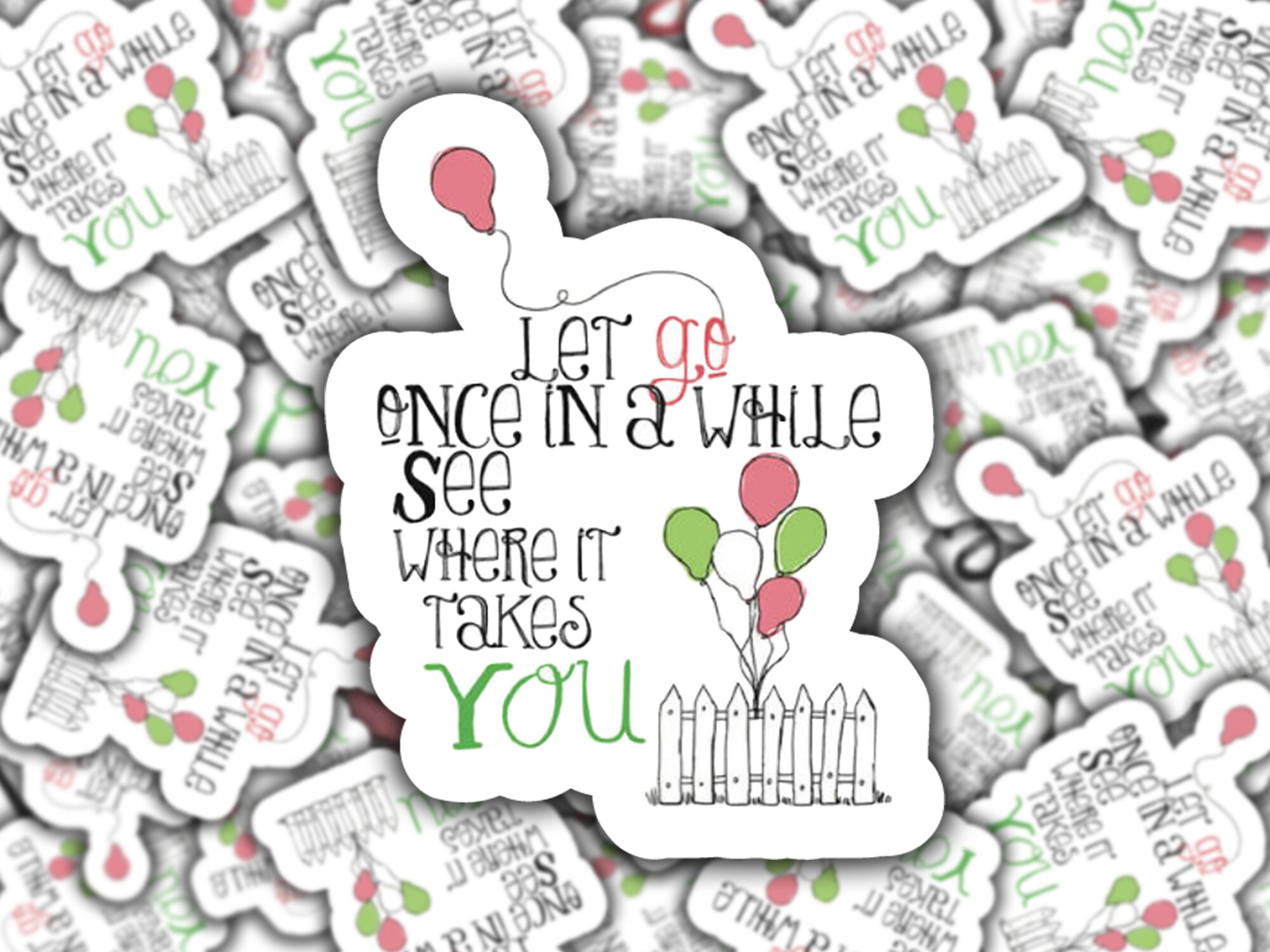 Cute Saying Stickers, Motivational Decal, Laptop Sayings Decal, Cute ...