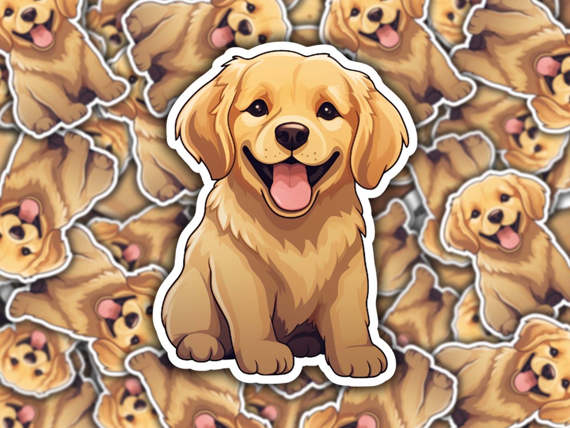 Kawaii Dog Stickers, Dog Decal, Cute Dog Decal - Etsy