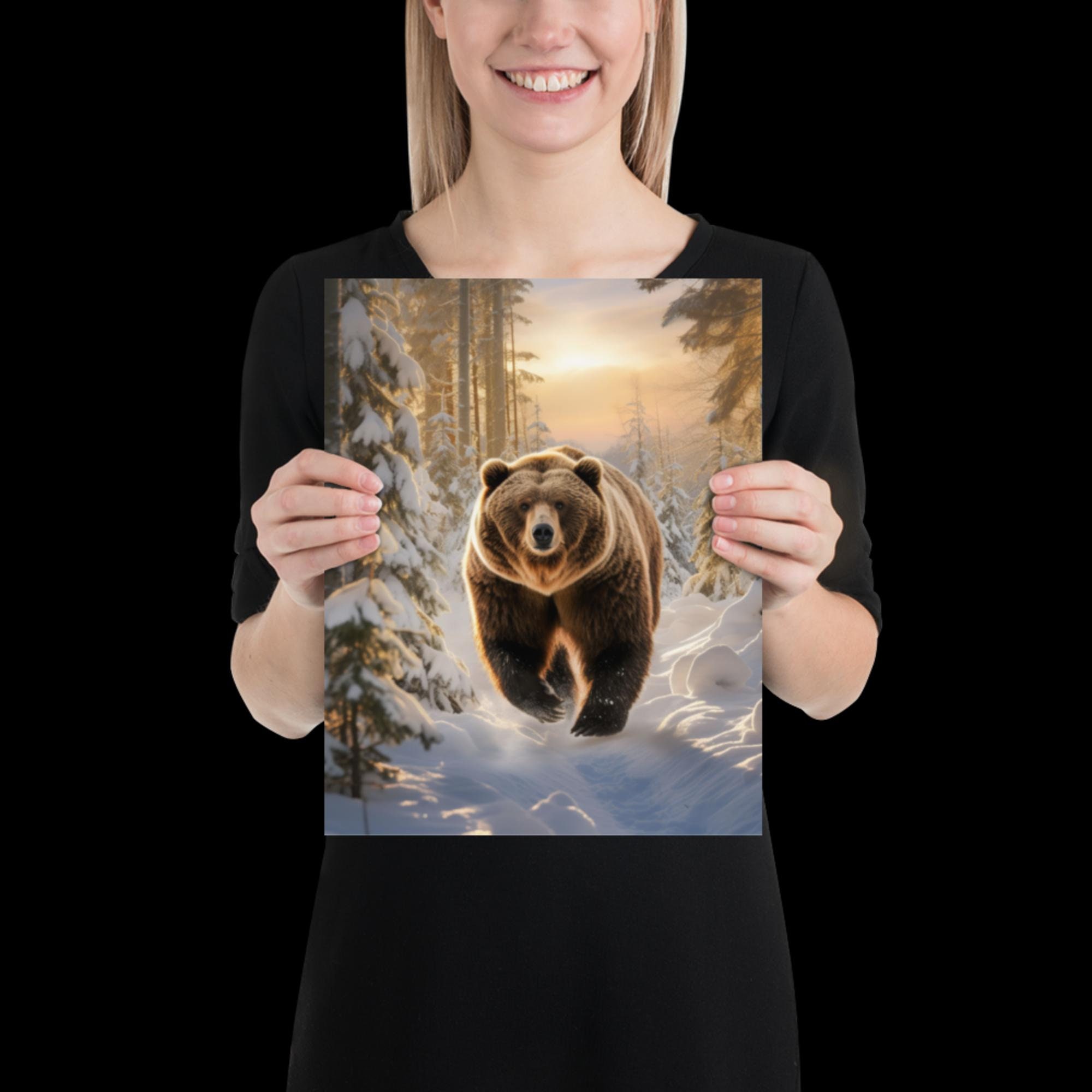 A Winter Bear Poster Series 1 - Etsy