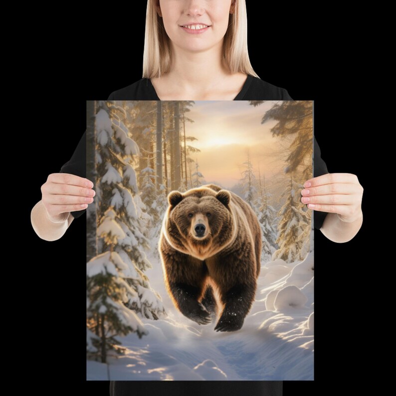 A Winter Bear Poster Series 1 - Etsy