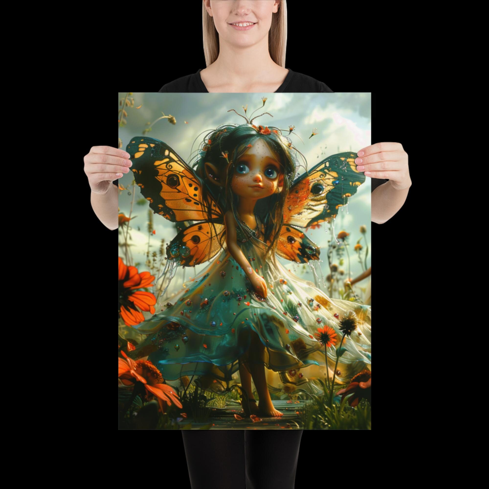 The Fairy in the Garden Poster - Etsy