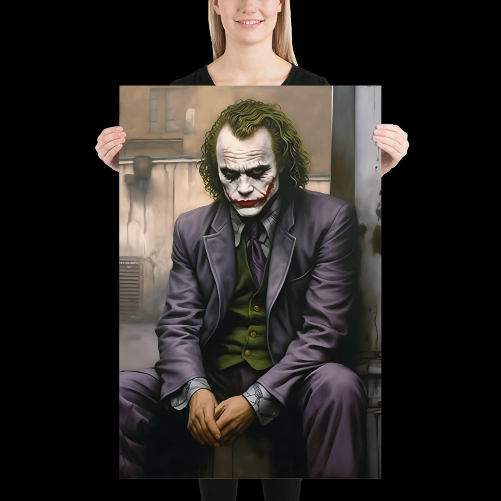 Heath Ledger Joker DC Poster - Etsy